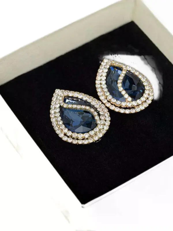 Luisa Spagnoli Notabili Crystal-embellished Earrings - Gold