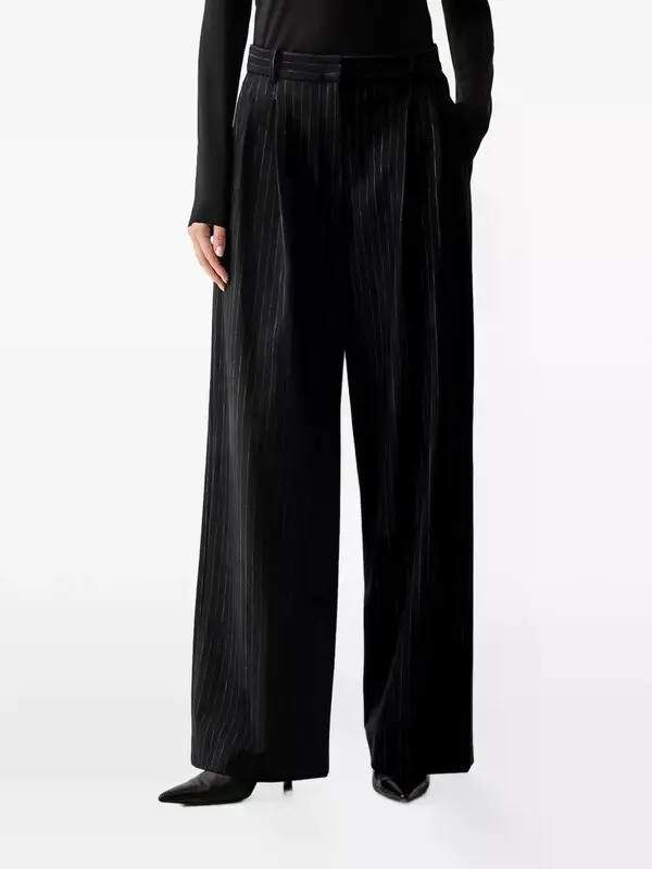 Luisa Spagnoli Pinstripe-pattern Pleated Tailored Trousers
