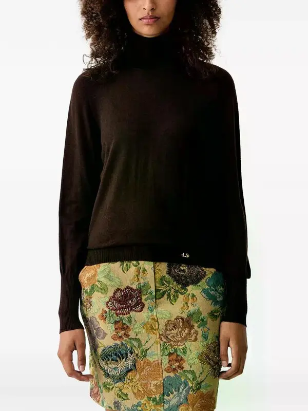 Luisa Spagnoli Logo-plaque Roll-neck Sweater