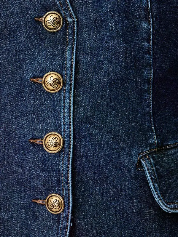 Luisa Spagnoli Button-fastening Denim Waistcoat