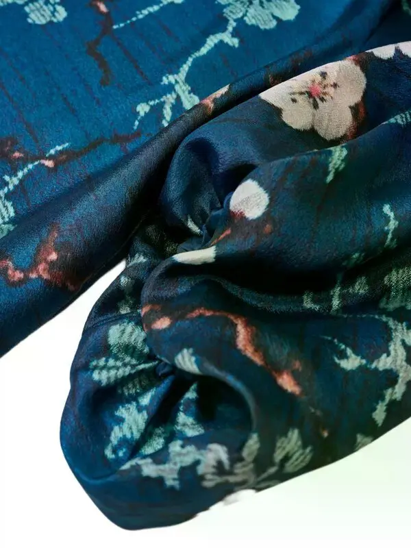 PSOPHIA Almond Blossom Floral-print Maxi Dress - Blue