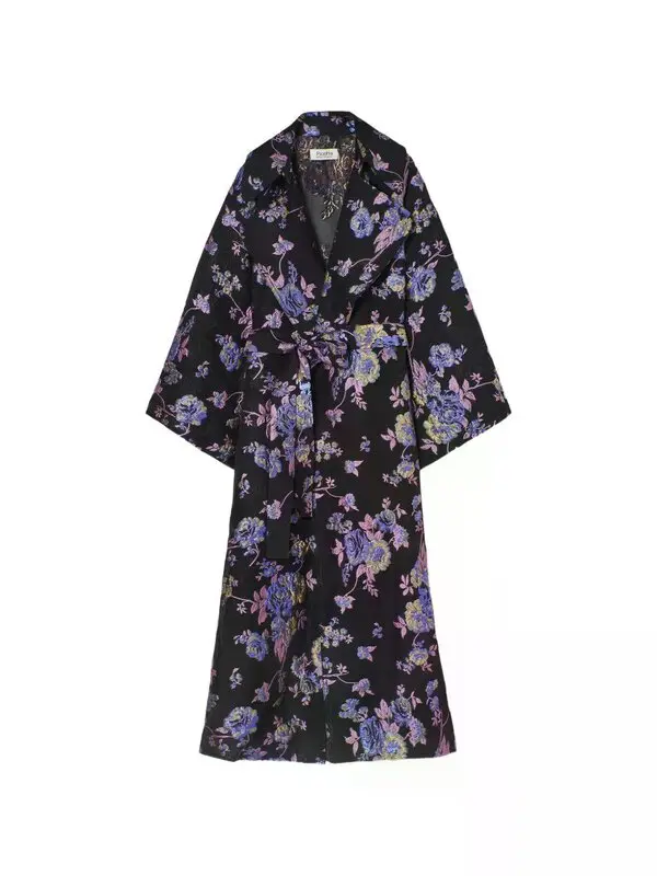 PSOPHIA Floral-print Oversized Coat