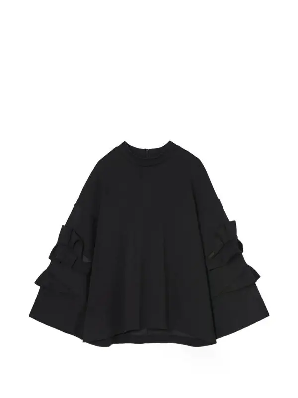 PSOPHIA Ruffled-sleeve T-shirt