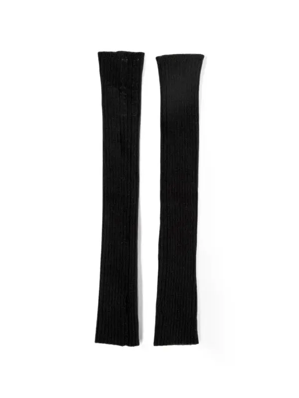 Rick Owens Rib-knit Arm Warmers - Black