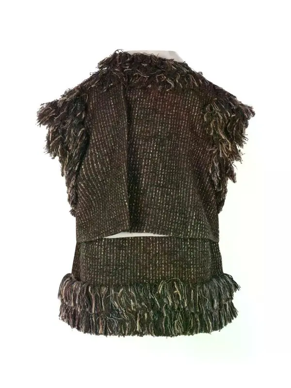 Sacai Bow-detail Tweed Jacket