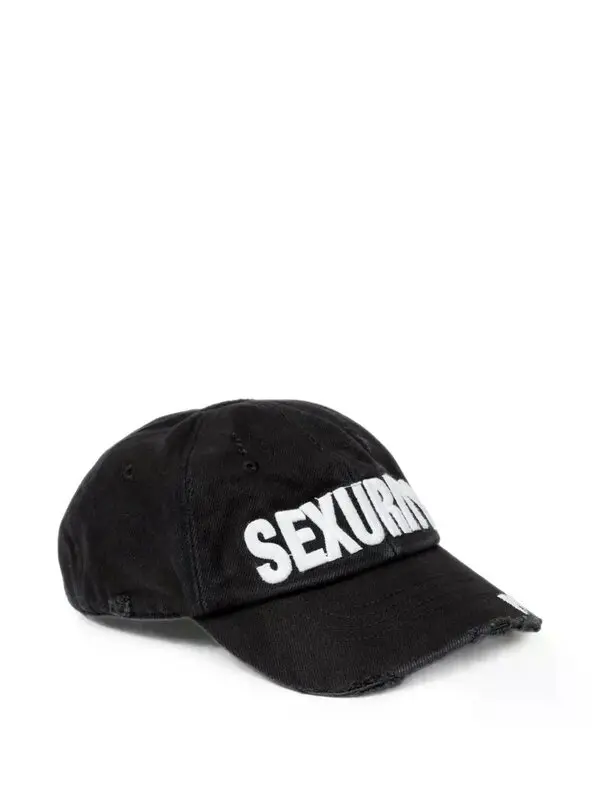 PROTOCOL INDEX Graphic-embroidered Distressed Cap