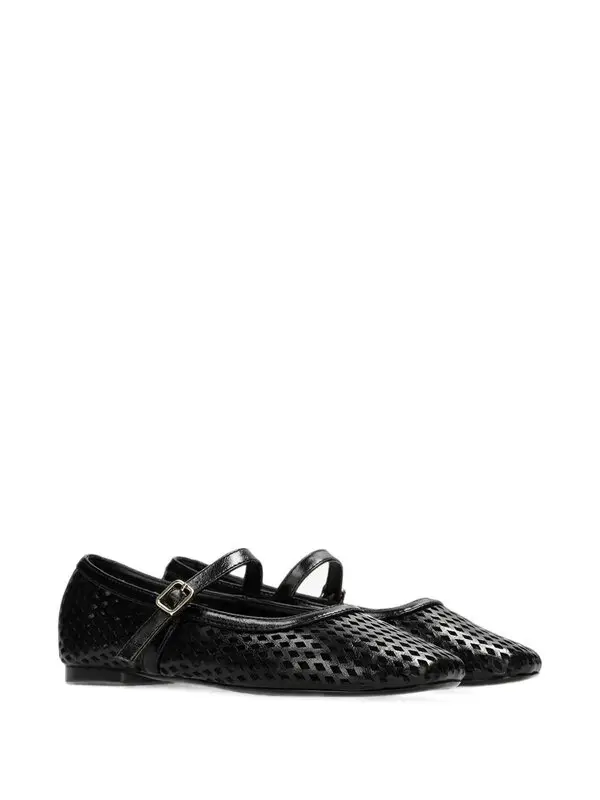 MEXX Perforated Buckle-strap Ballet Flats