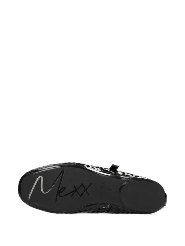 MEXX Perforated Buckle-strap Ballet Flats