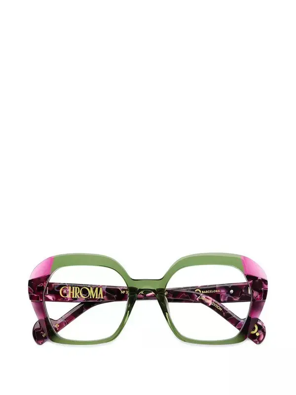 ETNIA BARCELONA Chroma Geometric-frame Glasses - Green
