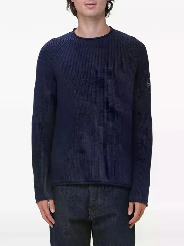 MURPHY&NYE Ribbed-knit Raglan-sleeve Sweater