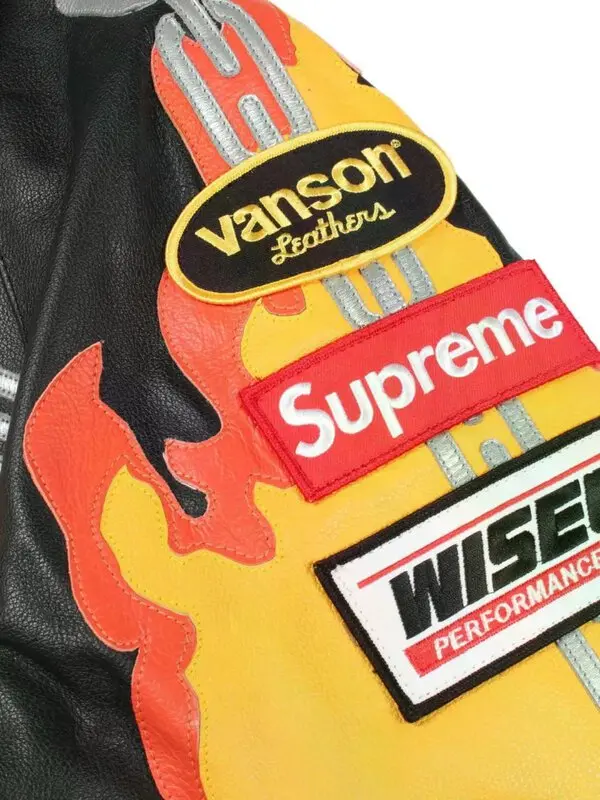 Supreme 2020s X Vanson Ghost Rider Leather Jacket
