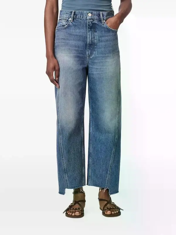 ALLSAINTS Raw-hem Wide-leg Jeans
