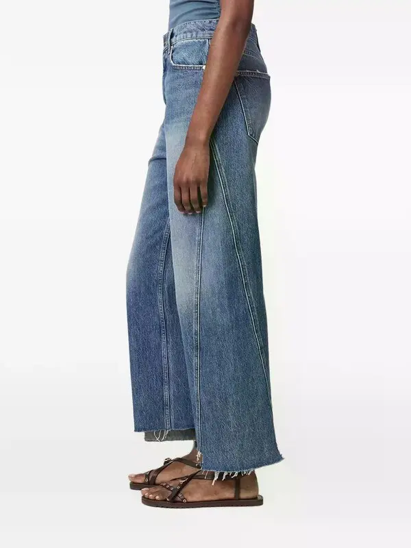 ALLSAINTS Raw-hem Wide-leg Jeans