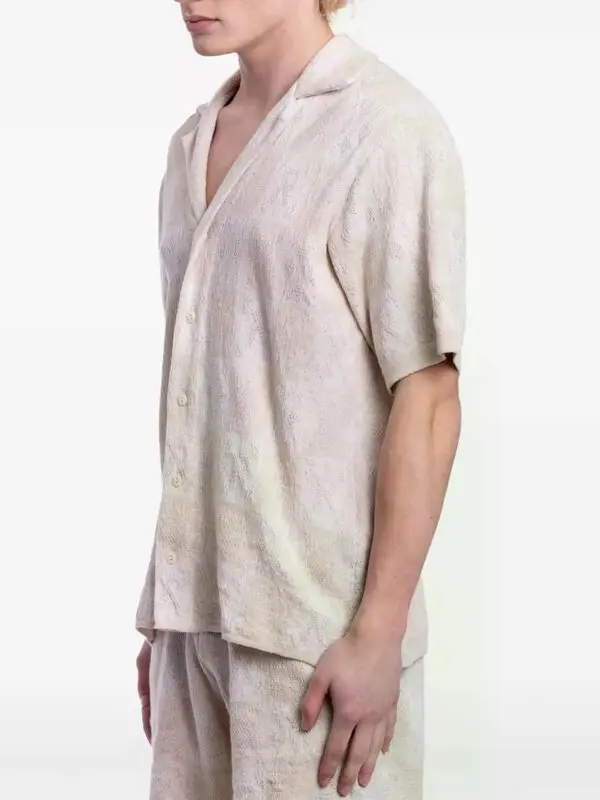 REPRESENT Check-pattern Crochet Shirt
