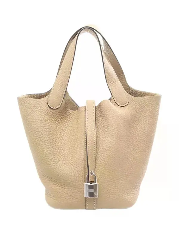 Hermès 2025 Clemence Picotin Lock 18 Handbag - Neutrals