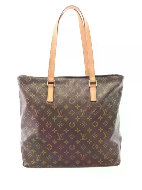 LOUIS VUITTON 2001 Monogram Cabas Mezzo Tote Bag