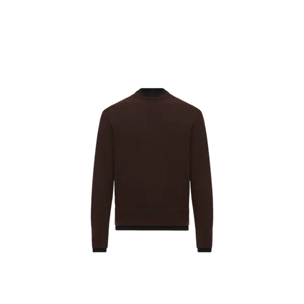 Moncler Leather Logo Wool & Cashmere Blend Jumper