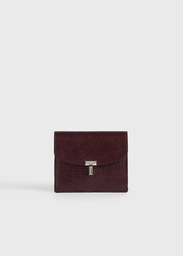 TOTEME T-lock Palmellato-patent Cardholder