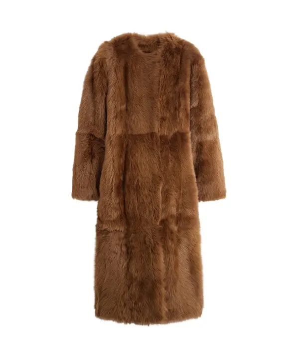 TOTEME Silky Shearling Coat