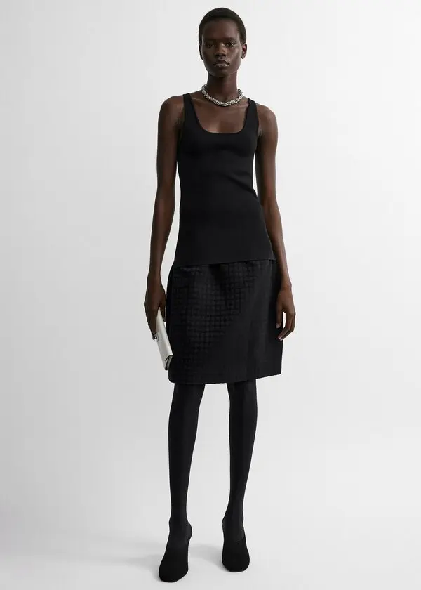 TOTEME Curved Skirt - Black