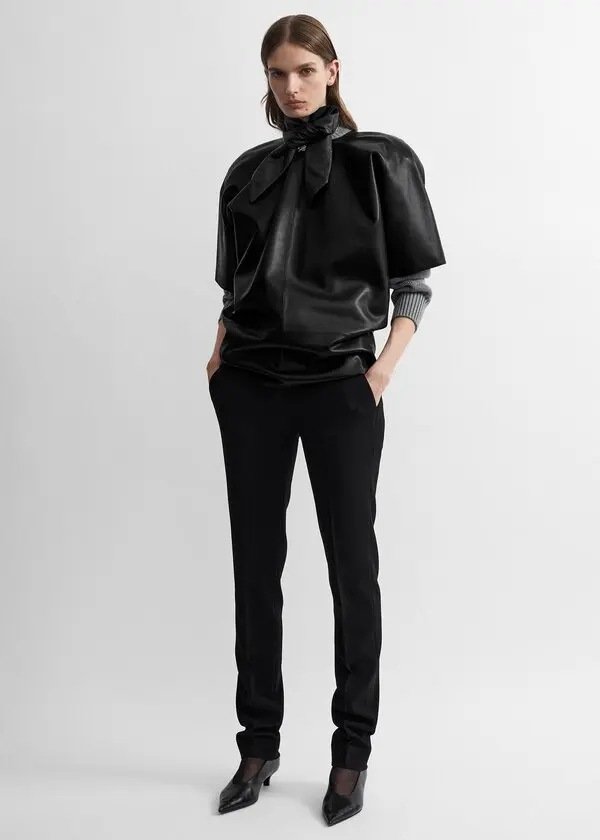 TOTEME Cocoon Leather Top