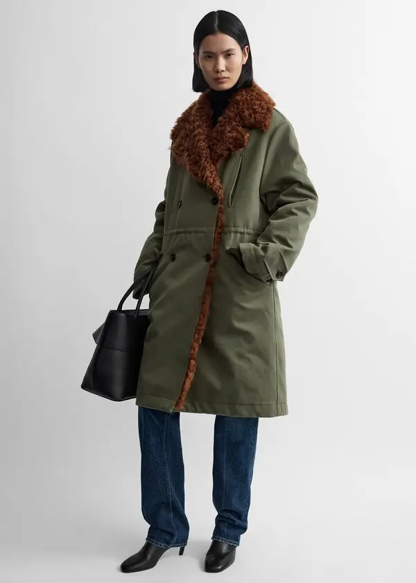 TOTEME Shearling Cotton Parka