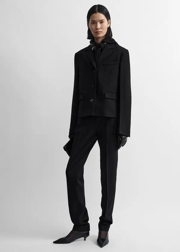 TOTEME Short Stretch Wool Blazer