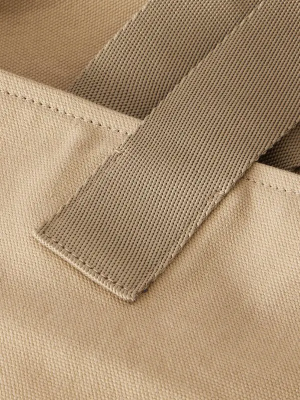 THE ROW Brian Leather-trimmed Canvas Medium Tote