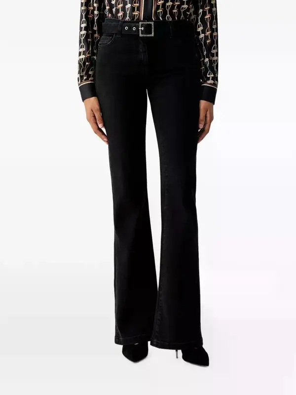 Luisa Spagnoli Oplite Belted Flared Jeans