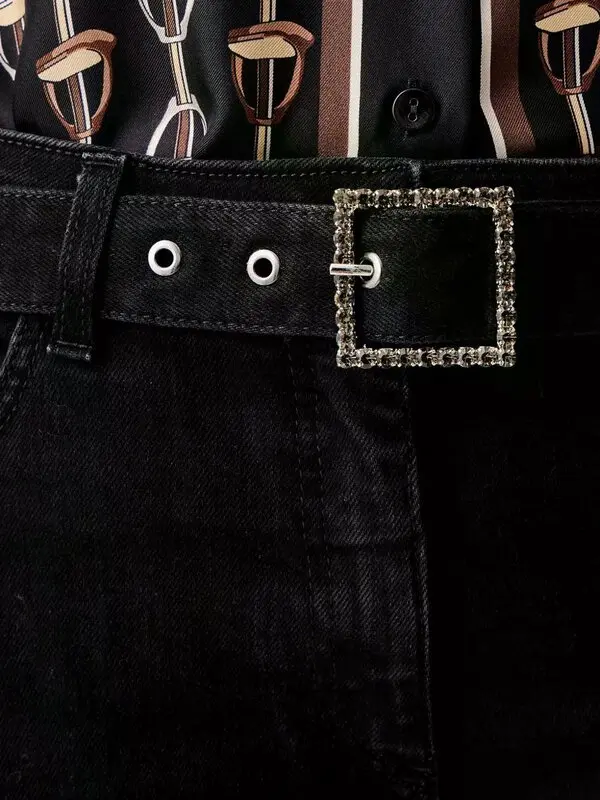 Luisa Spagnoli Oplite Belted Flared Jeans