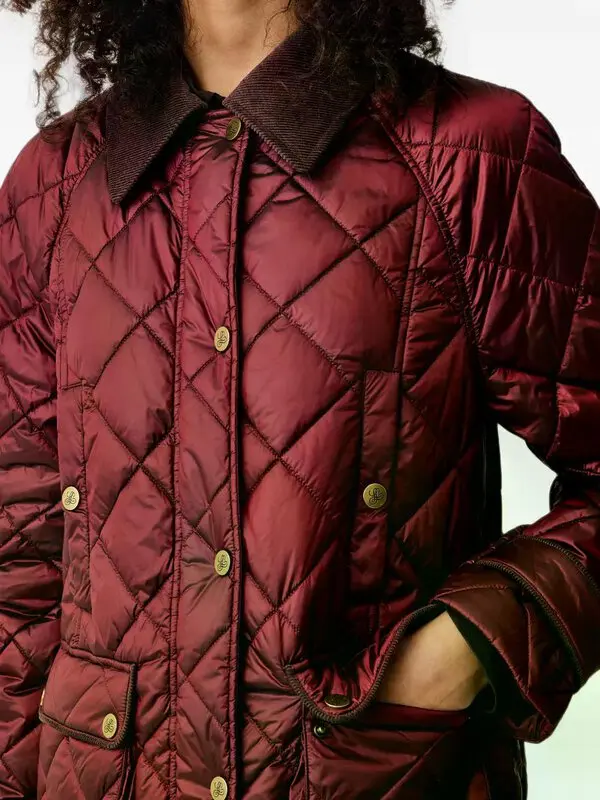 Luisa Spagnoli Quilted Corduroy-collar Jacket