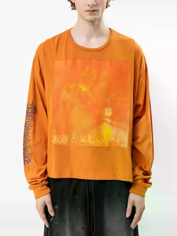 MARKING DISTANCE Graphic-print Long-sleeve T-shirt