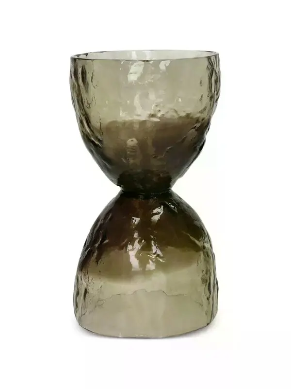 POMAX Diabolo Hourglass Vase - Brown