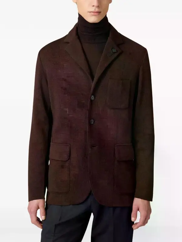 LARDINI Single-breasted Knitted Blazer