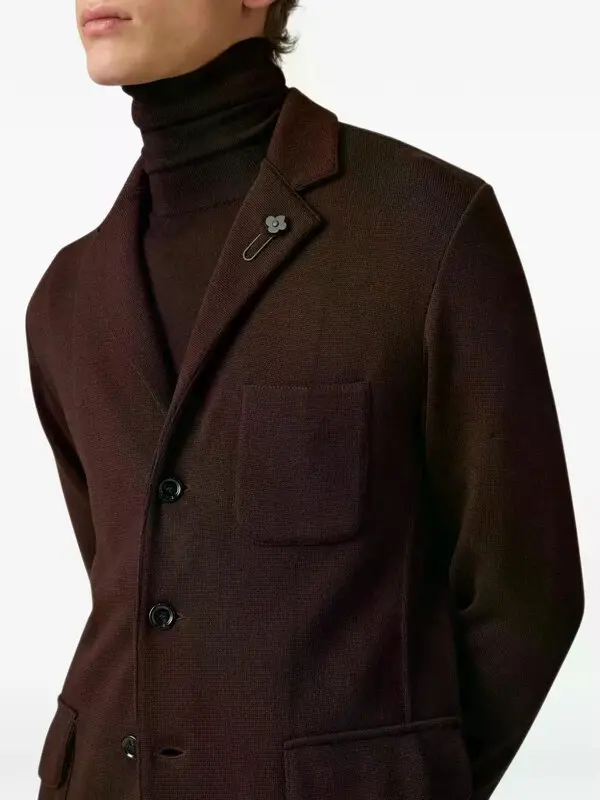 LARDINI Single-breasted Knitted Blazer