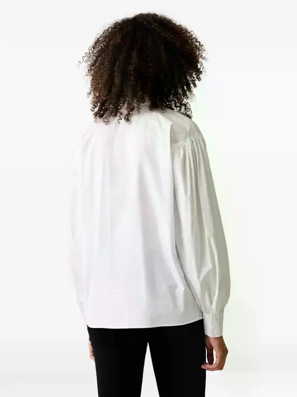 Luisa Spagnoli Loriana Ruffled-trim Long-sleeve Shirt