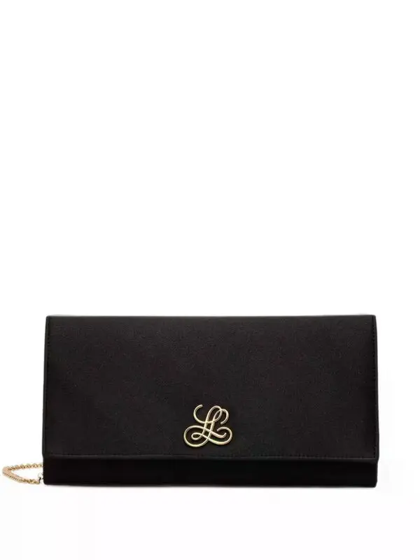 Luisa Spagnoli Iroise Logo-plaque Chain-strap Clutch Bag - Black