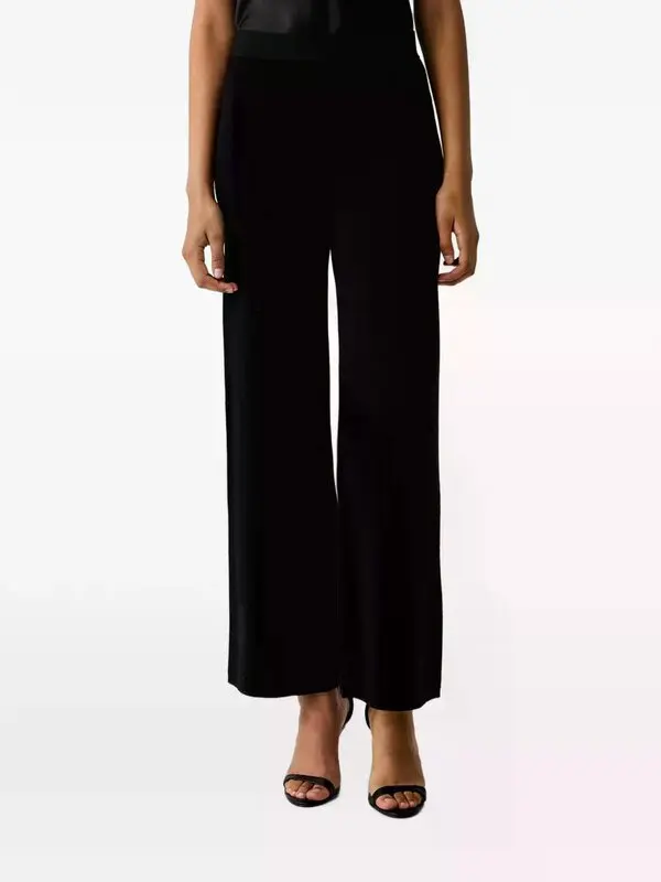 Luisa Spagnoli Modine Fine-knit Wide-leg Trousers
