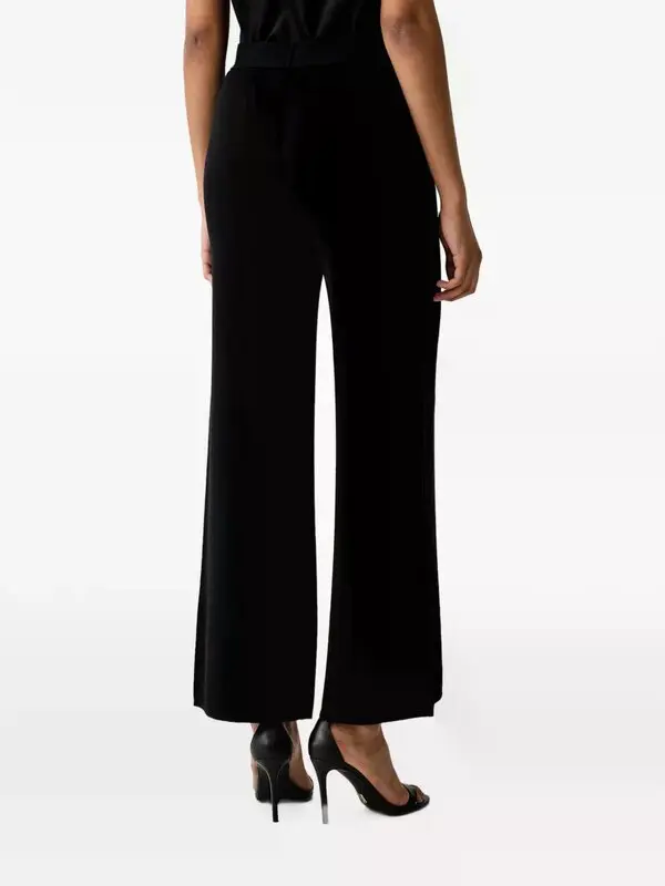 Luisa Spagnoli Modine Fine-knit Wide-leg Trousers