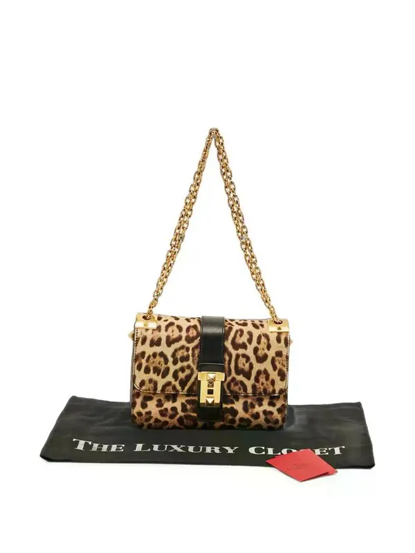Valentino Garavani B-rockstud Leopard-print Medium Shoulder Bag