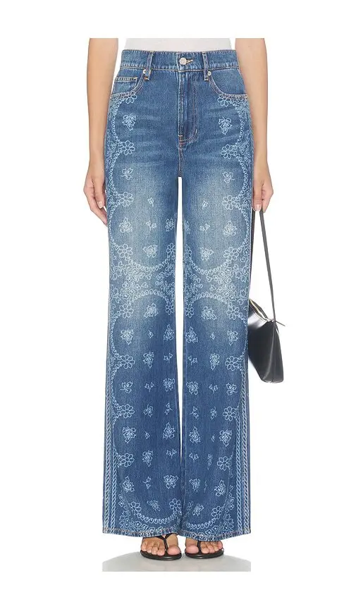 Veronica Beard Taylor High Rise Wide Leg Jeans In . Also - Denim-medium