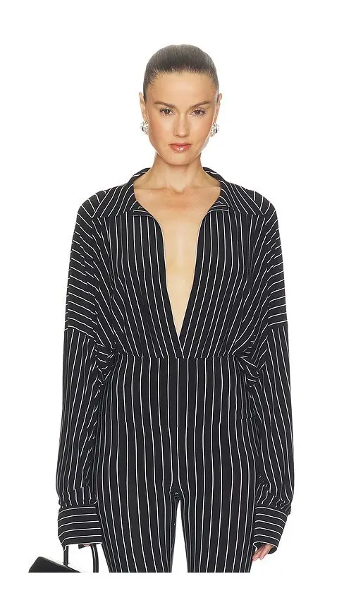 Norma Kamali Oversized Bodysuit In . Also