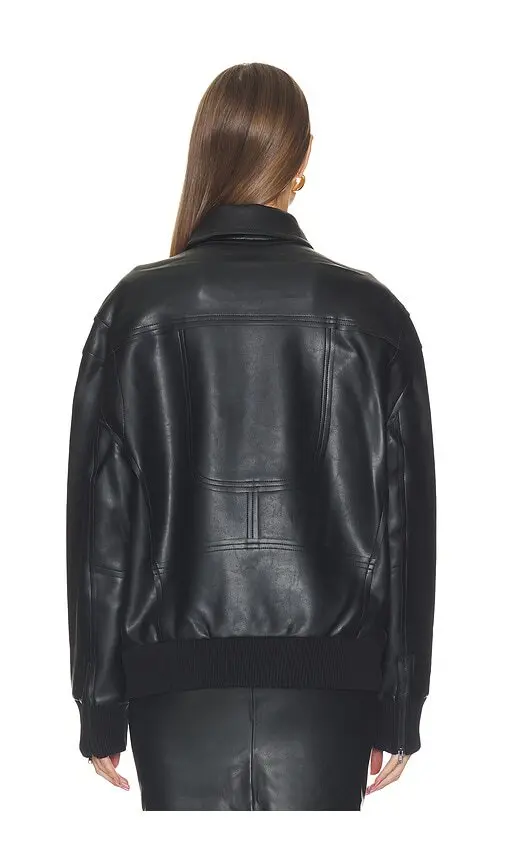 Norma Kamali Oversized Classic Zip Front Jacket In . Also