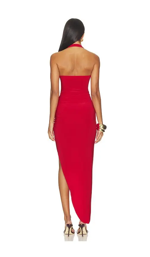 Norma Kamali Cayla Side Drape Gown In . Also