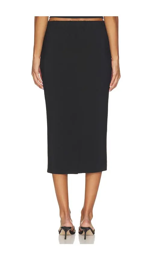 Norma Kamali Flat Front Straight Skirt In . Also