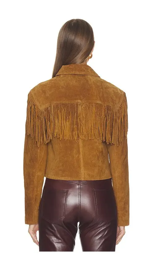 Blanknyc Faux Suede Fringe Jacket In . Also
