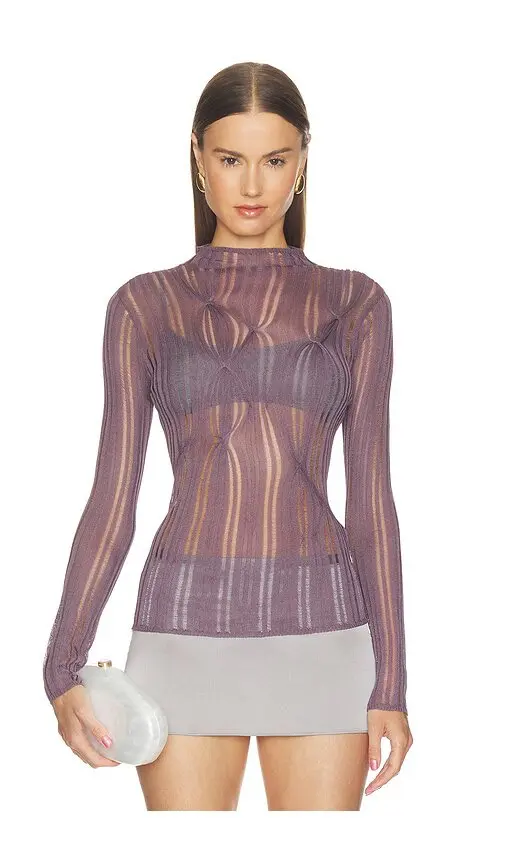 Cult Gaia Tai Top In . Also - Pink