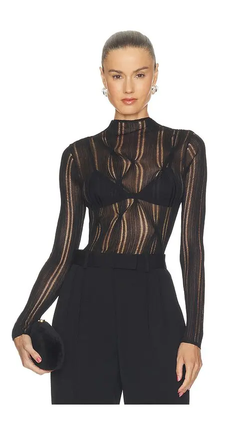 Cult Gaia Tai Top In . Also - Black