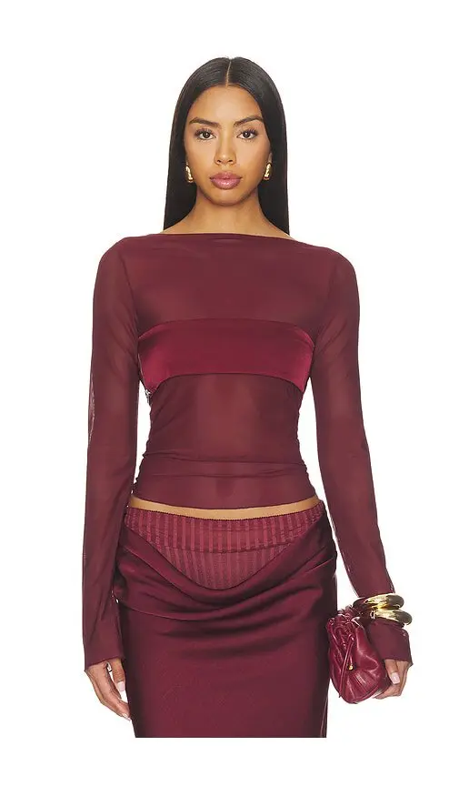 BENNI Lola Long Sleeve Top In . Also