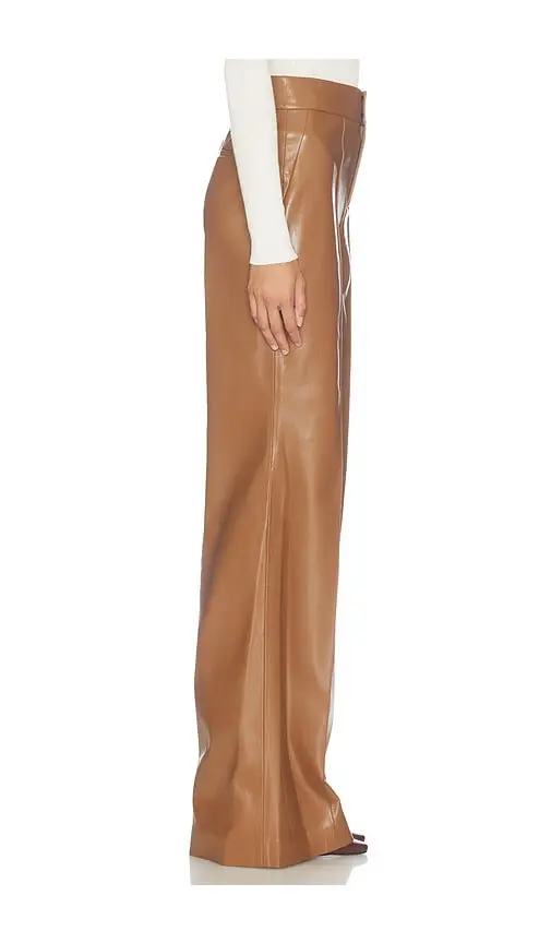Alice + Olivia Dylan Faux Leather Pant In . Also